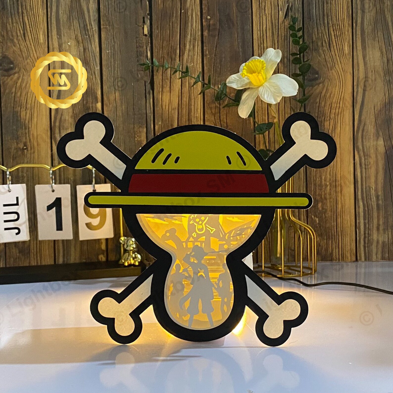 One Piece Lightbox Ver 2: 3D Papercut Shadow Box SVG File (digital ...