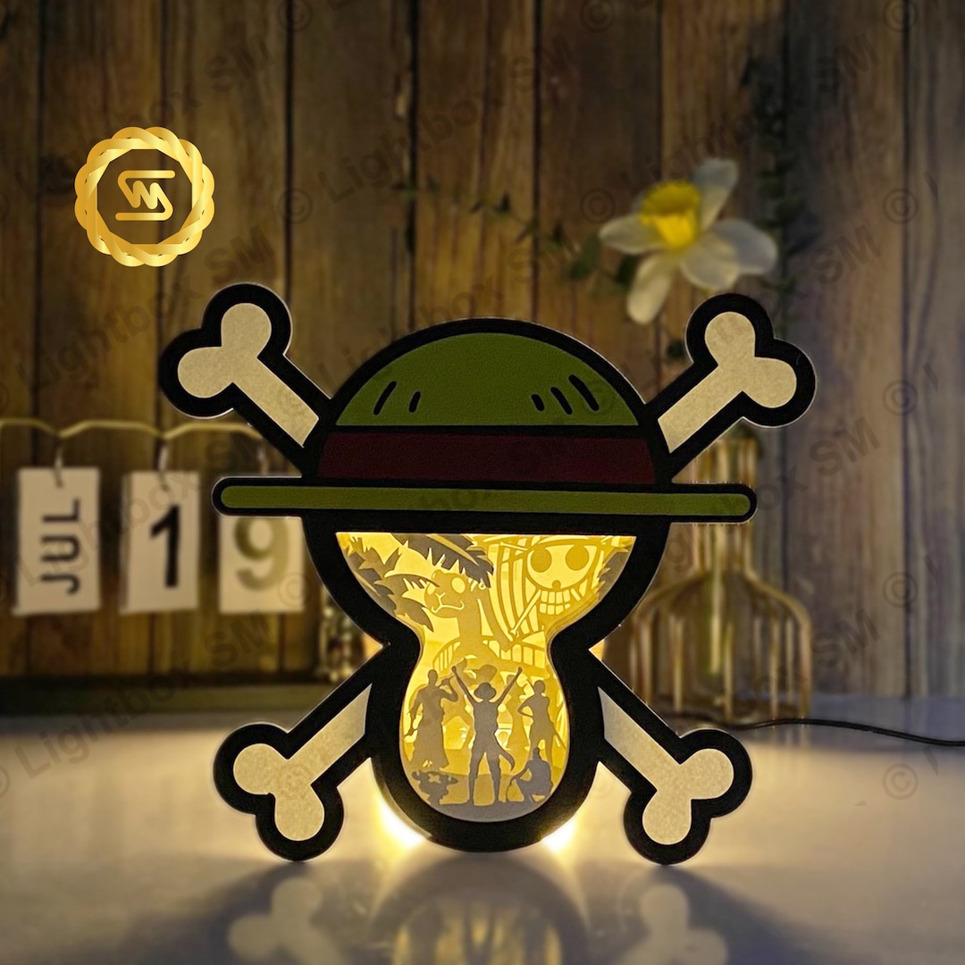 One Piece Lightbox Ver 3: 3D Papercut Shadow Box SVG (digital Download ...