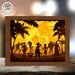 One Piece Paper Cut Light Box Template Files, Shadow Box, 3D Papercut ...