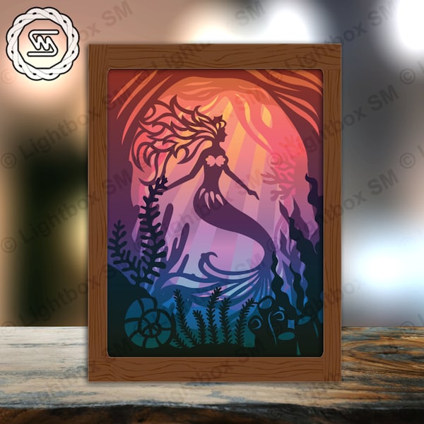 Shadow Box Mermaid - Etsy