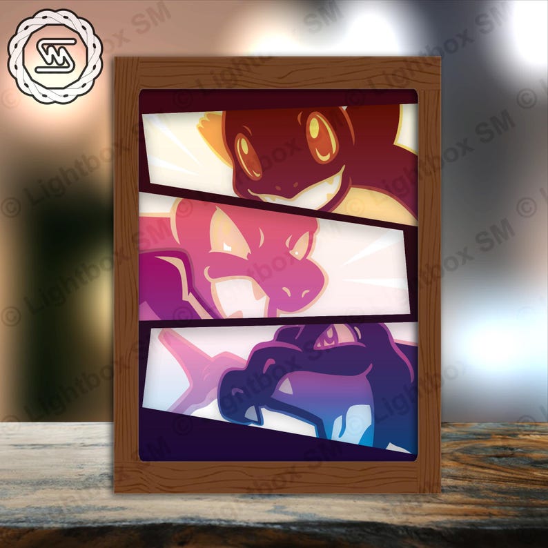 Pokemon 40 - Paper Cut Light Box Template Files, Shadow Box, 3D ...