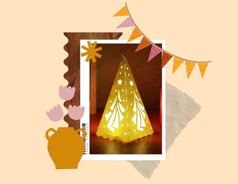 Christmas Gnome Pyramid Lantern christmas Xmas 3D Cricut - Etsy