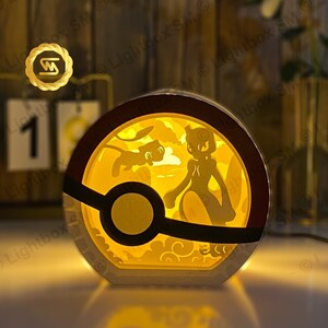 Pokeball Lightbox SVG: 3D Papercut Shadow Box DIY (digital Download) - Etsy