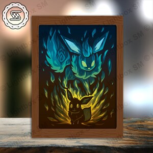 Pokemon 29 - Paper Cut Light Box Template Files, Shadow Box, 3D ...
