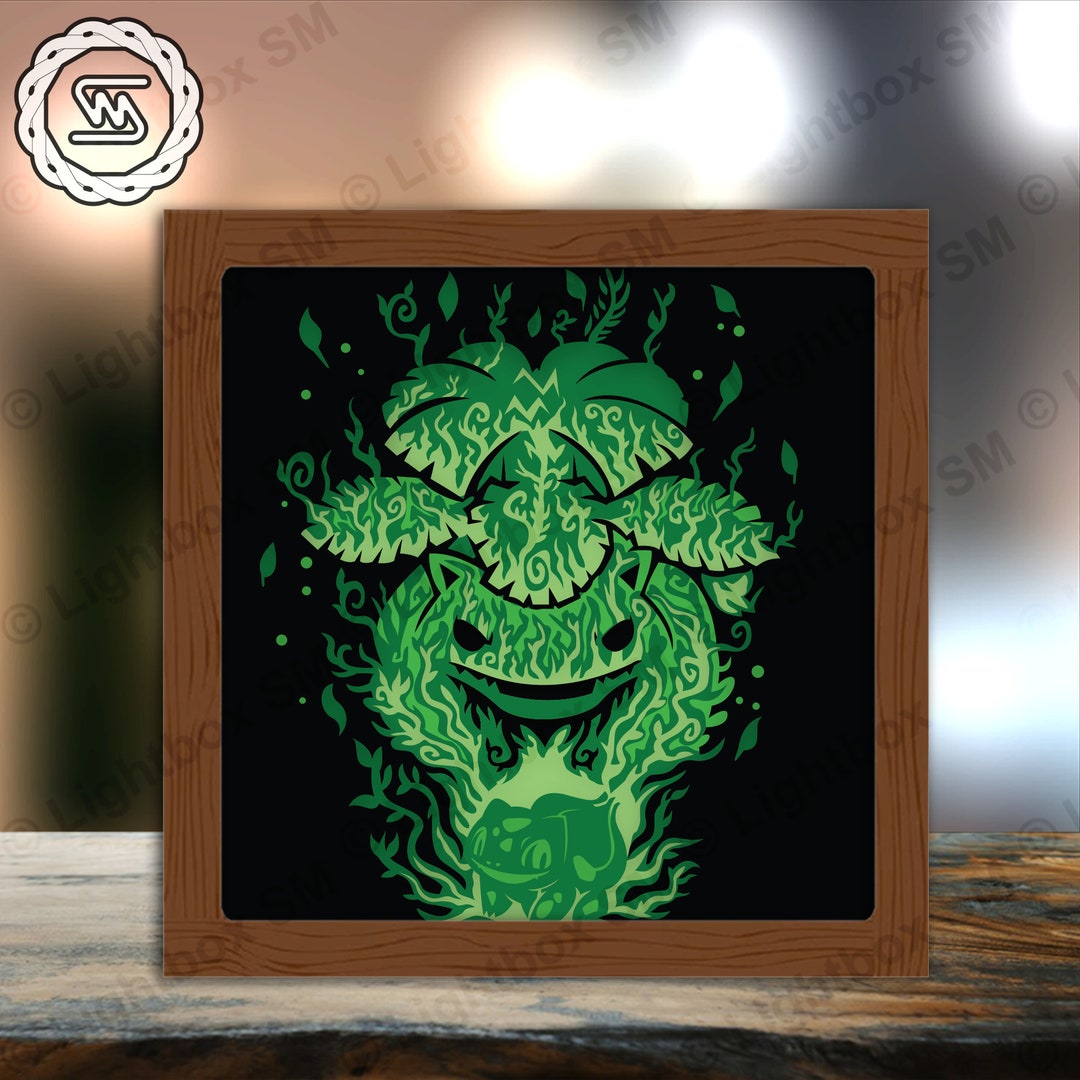 Pokemon 12 - Paper Cut Light Box Template Files, Shadow Box, 3D ...