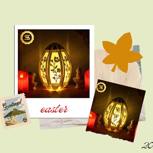 Combo 4 Get 1 Free Egg Lamp Ver 2 - Paper Cut Lamp Easter - Paper ...