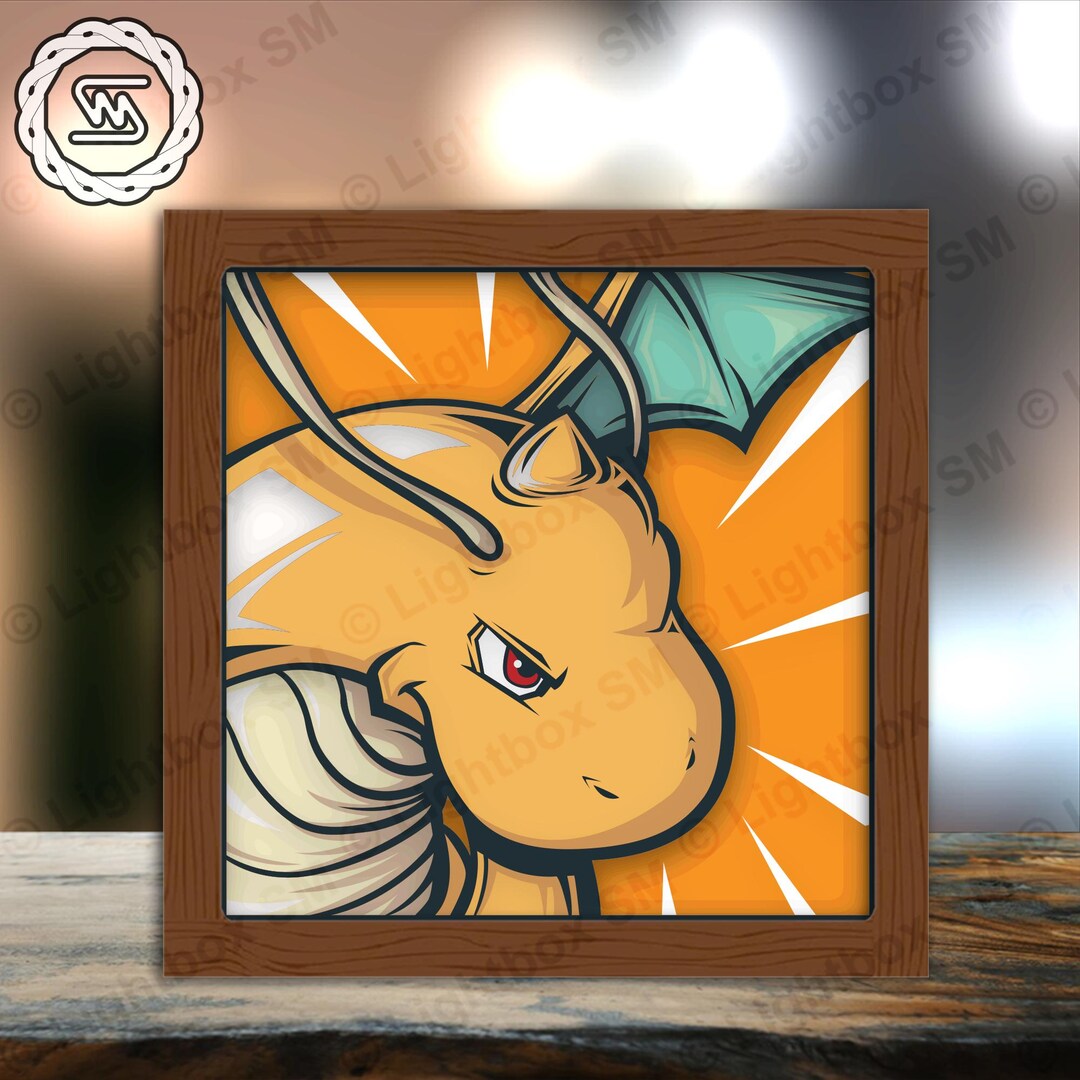 Pokemon 56- Paper Cut Light Box Template Files, Shadow Box, 3D Papercut ...