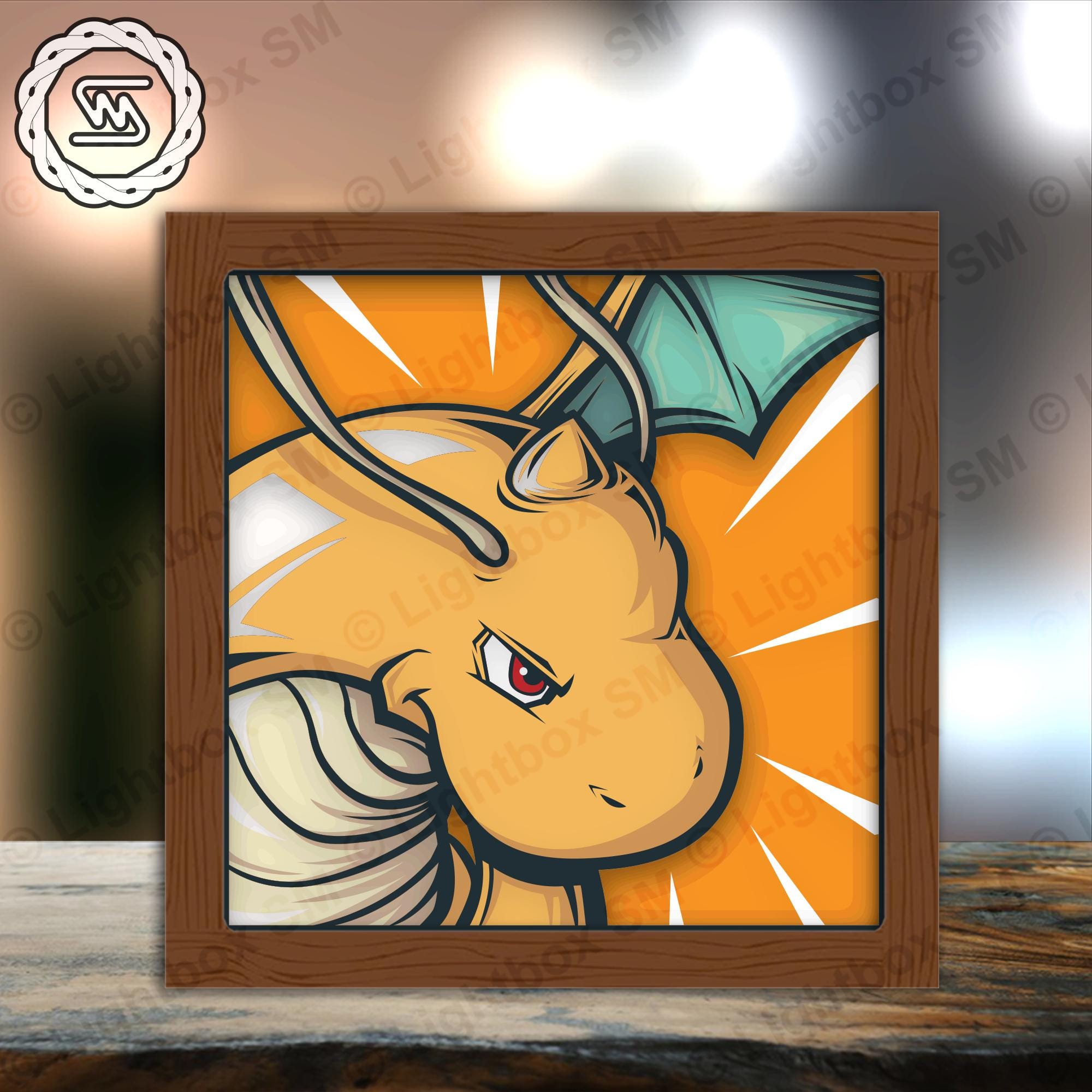 Pokemon 56- Paper Cut Light Box Template Files, Shadow Box, 3D Papercut ...