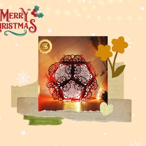 Mandala Pentagon Lantern -christmas - Xmas -3D, Cricut, Silhouette - Etsy