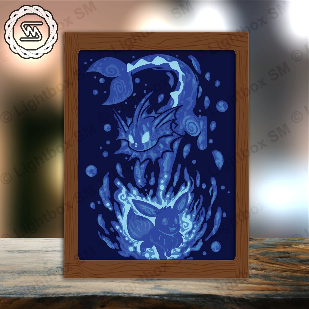 Pokemon 28 - Paper Cut Light Box Template Files, Shadow Box, 3D ...