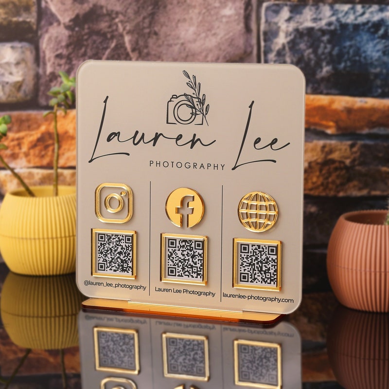 Salon Qr Code Stand - Etsy UK