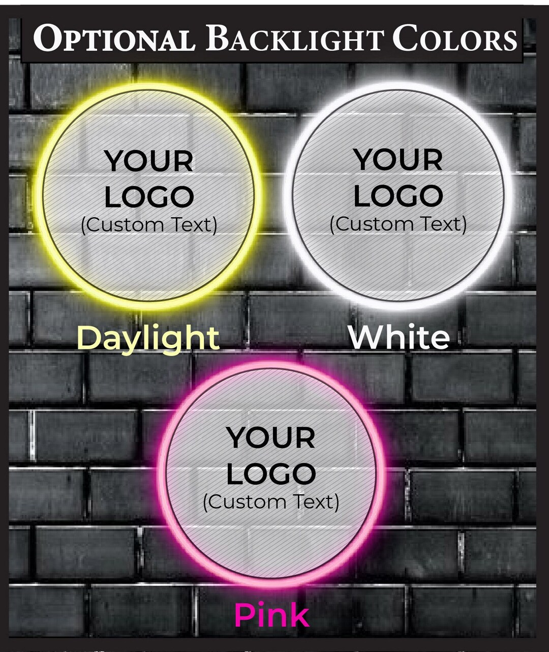 Backlight Addition for Business Sign - Etsy