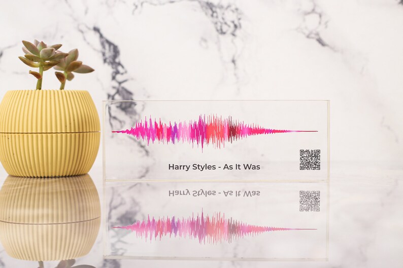 Soundwave Art - Soundwave Print, QR CODE Sound Wave Art, Voice ...