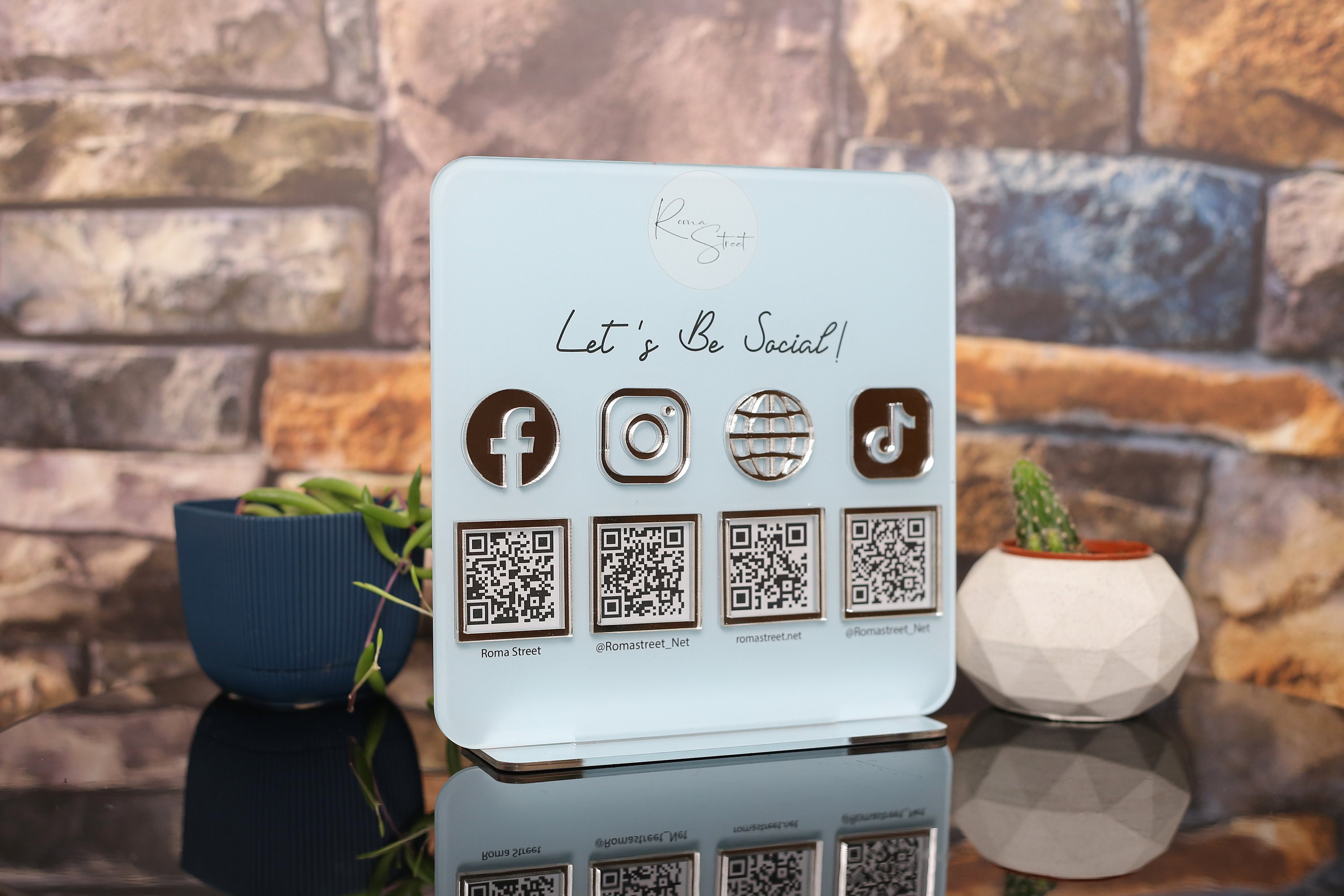 Custom Business QR Code Sign | Personalized Payment & Social Media Sign ...
