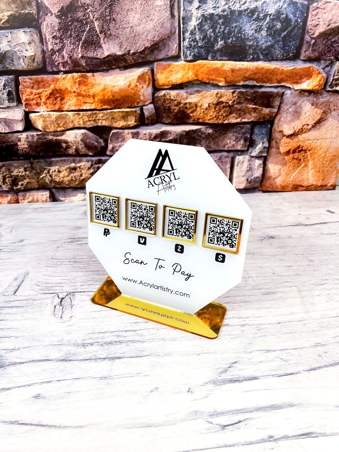 Multi QR Code Business Mini Icons Social Media Sign Payment - Etsy