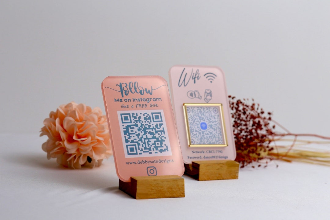 Mini QR Code Sign | Qr Code Sign | Business Social Media Sign | Payment ...
