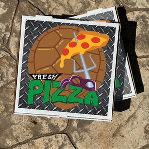 New Turtle Pizza Box Design Digital Instant Download - Etsy