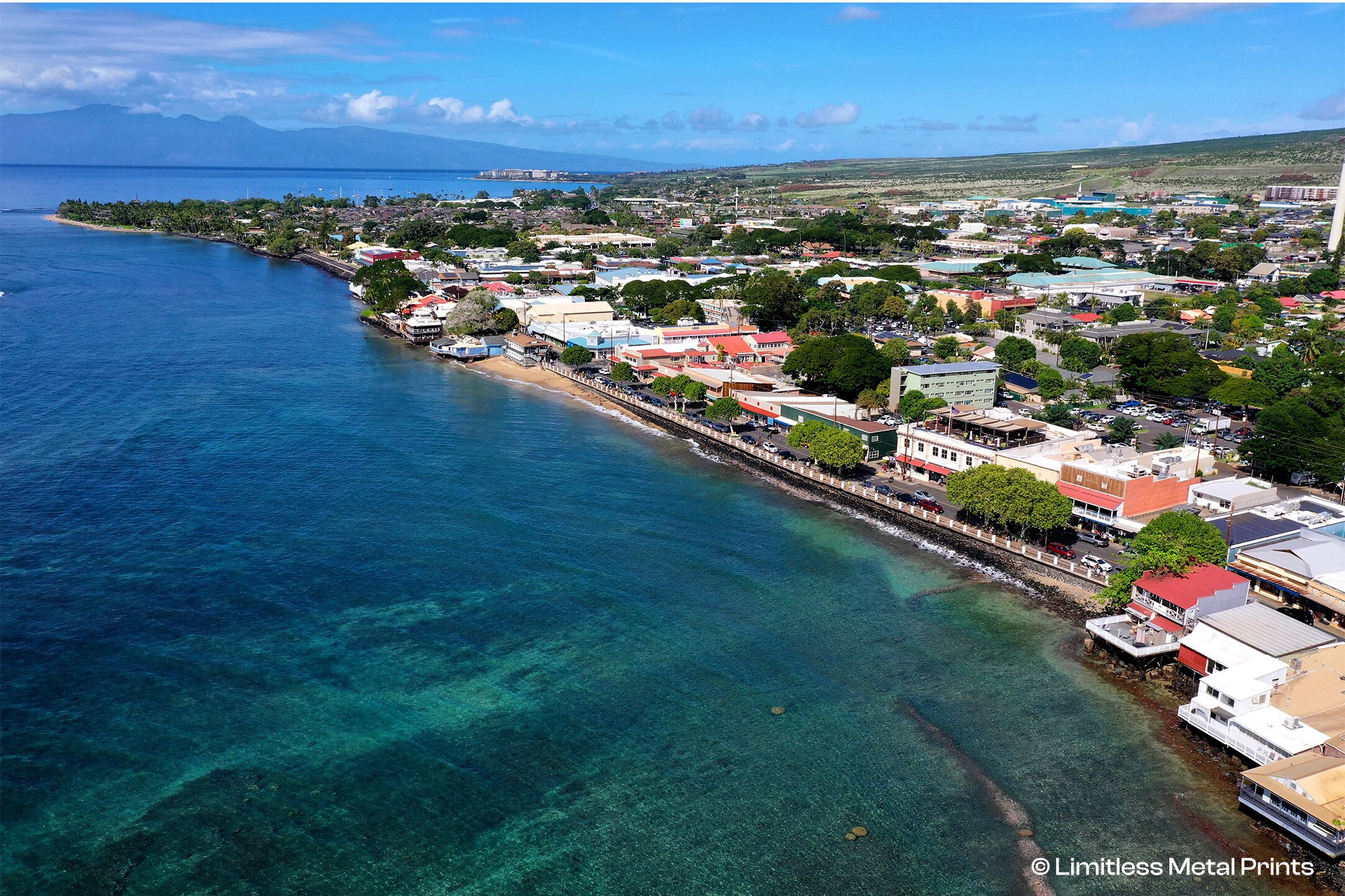 Lahaina Shore Line - Hawaii Landscape | Maui, Hawaii Wall Art | Metal ...