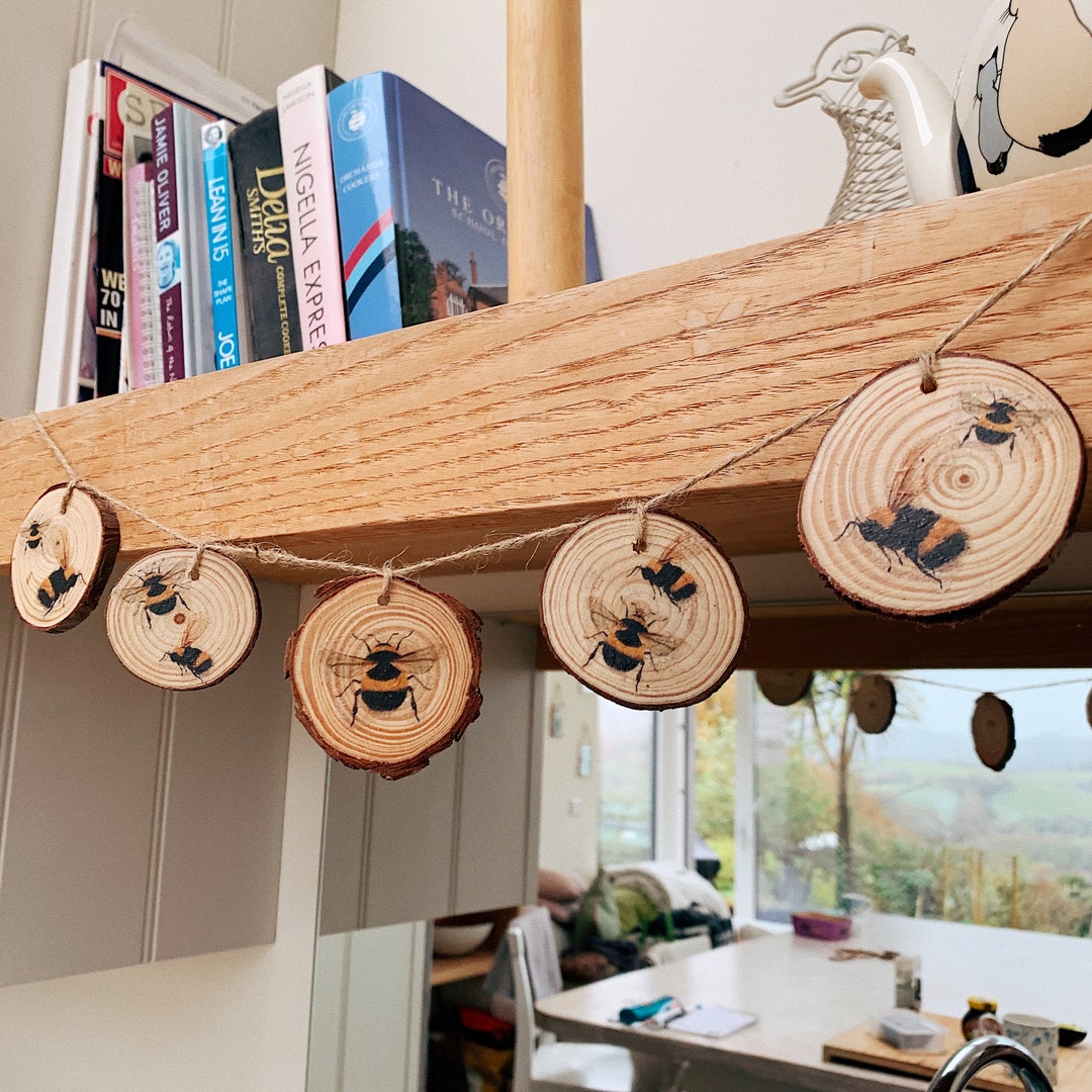 Bee Bunting Garland Nature Aesthetic Boho Home Wall Decor Rustic ...