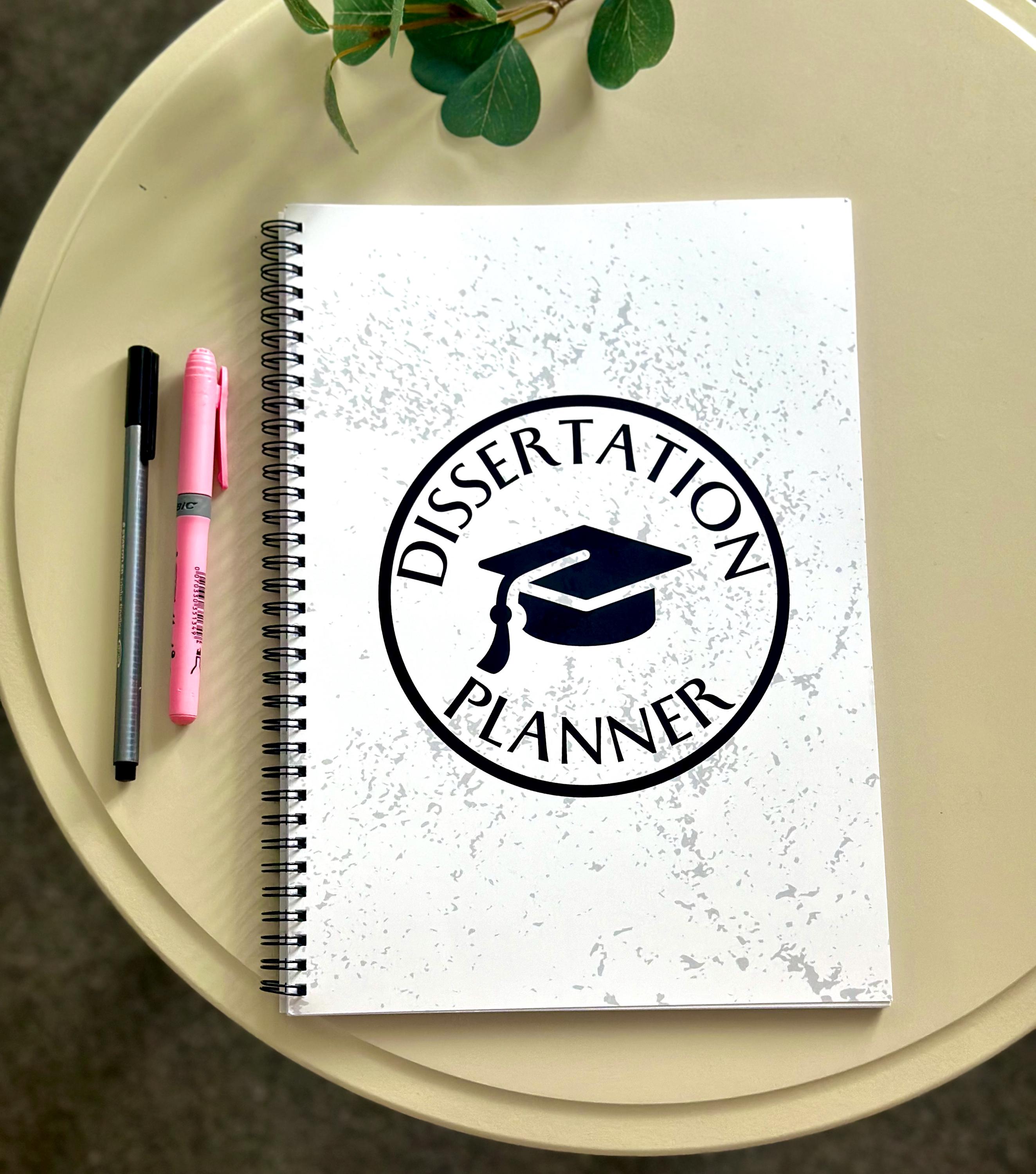 DISSERTATION PLANNER, Thesis Essay Planner, A4 Notebook, A4 Planner ...