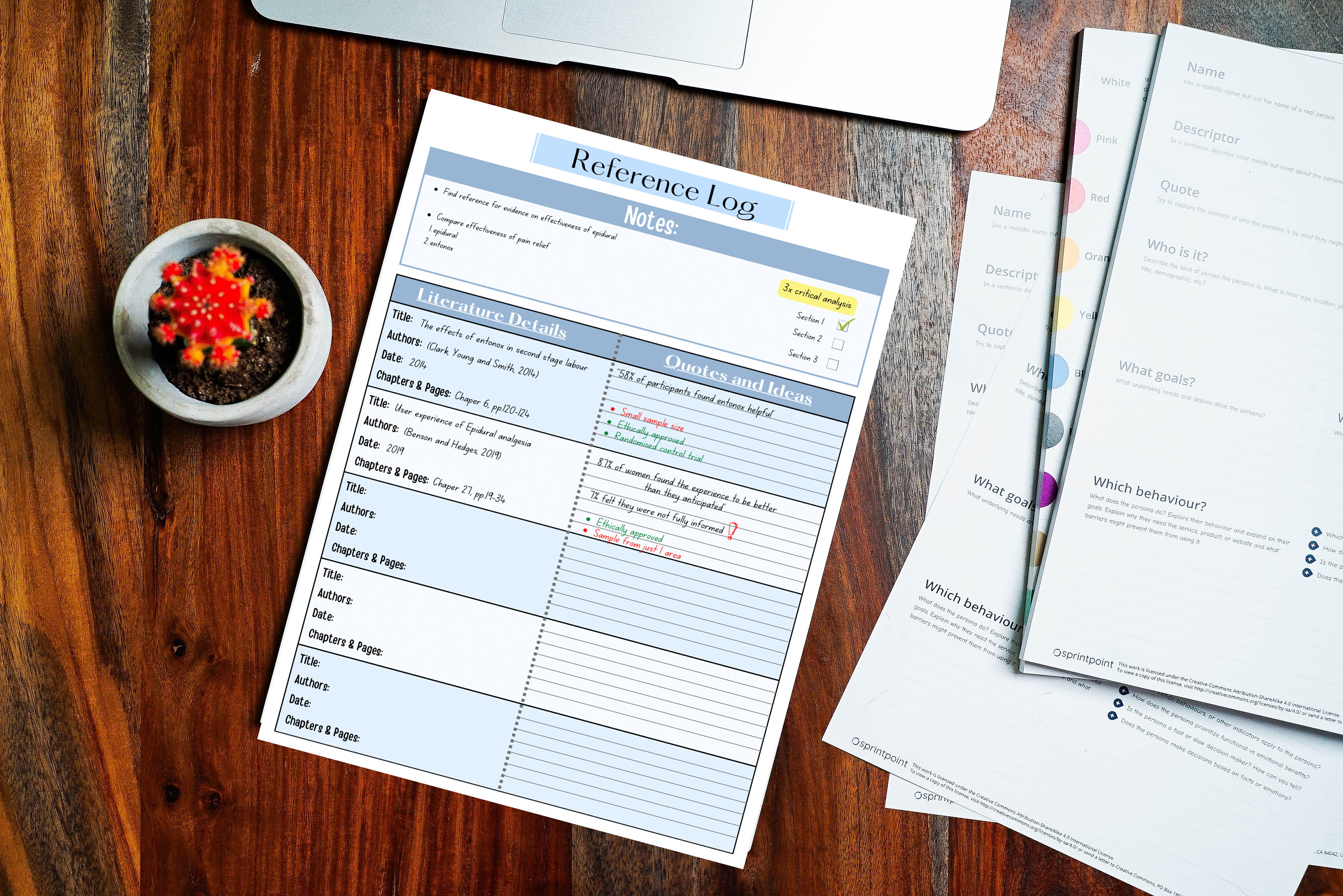 University Referencing Tracker, Citations Log Printable PDF ...