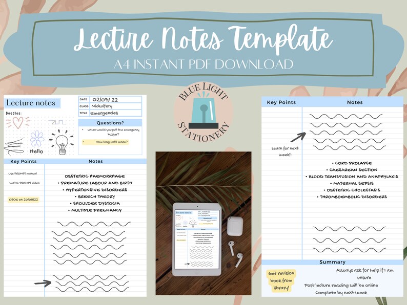 PRINTABLE LECTURE NOTES Lecture Summary Note Student Planner Printable ... PRINTABLE LECTURE NOTES Lecture Summary Note Student Planner Printable ...