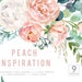 Watercolor Peach Blush Pink Flowers Frames Borders Wreaths Bouquets ...