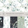 Seamless Patterns - Textile Fabric Digital Paper Leaf - Scrapbook ...