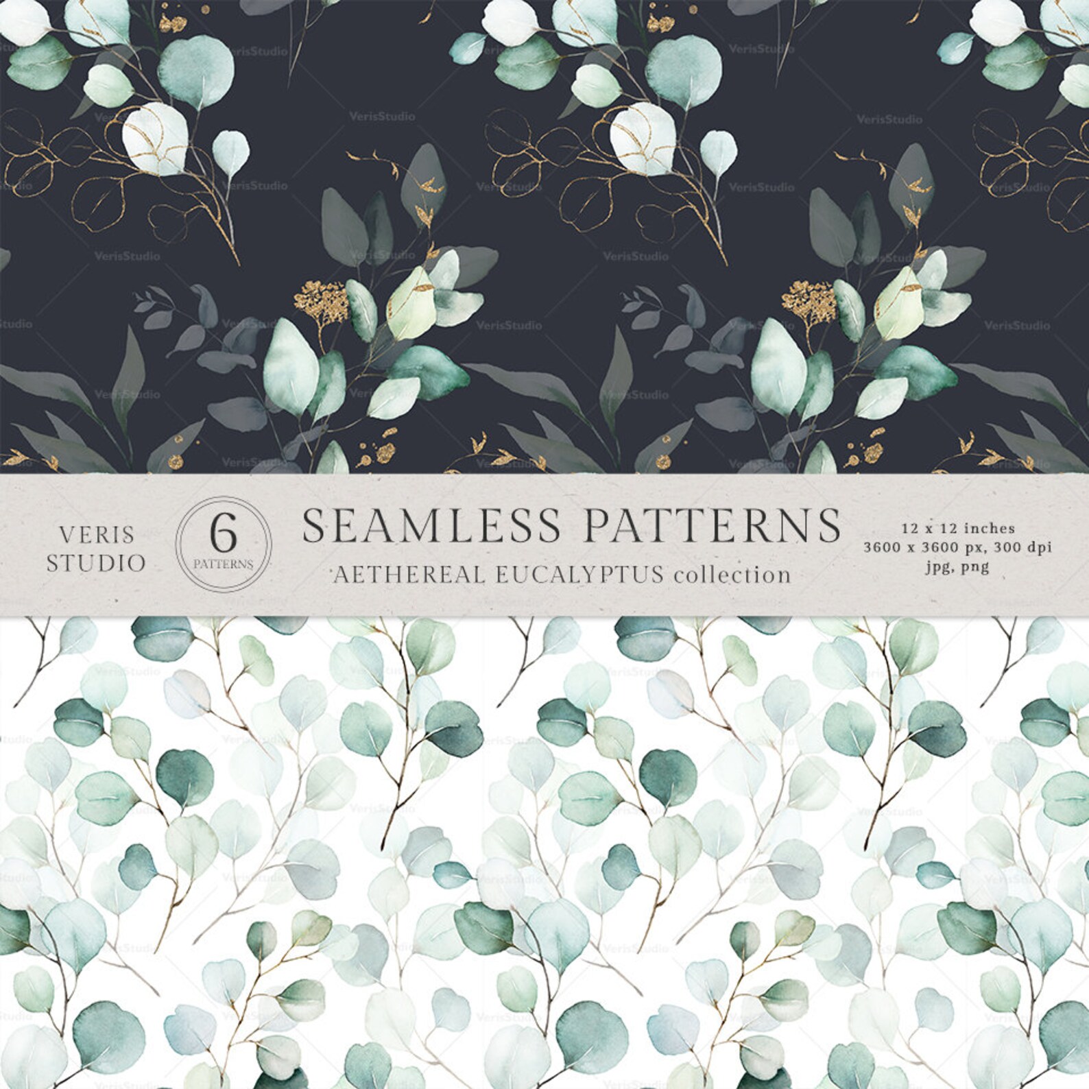 Seamless Patterns Textile Fabric Digital Paper Leaf Scrapbook Papers ...