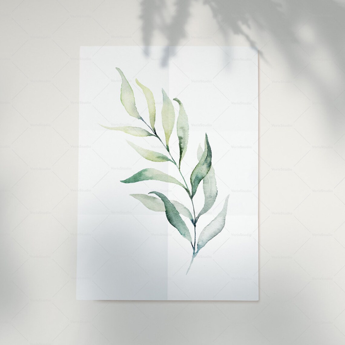 Watercolor Green Gold Eucalyptus Set Branches Frames Bouquet - Etsy