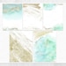 Azure Gold Blue Watercolor Digital Paper Clipart Watercolour Texture ...