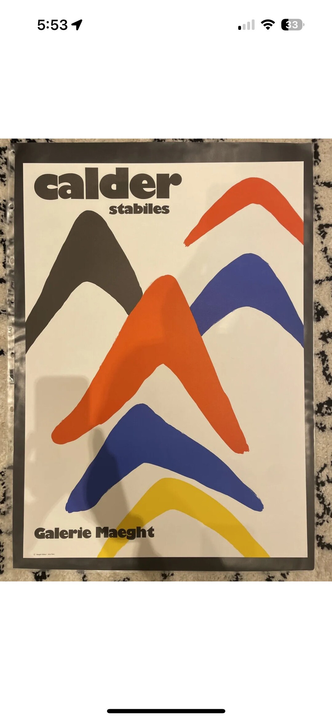 Calder Poster Circa 1970 Authentic - Etsy