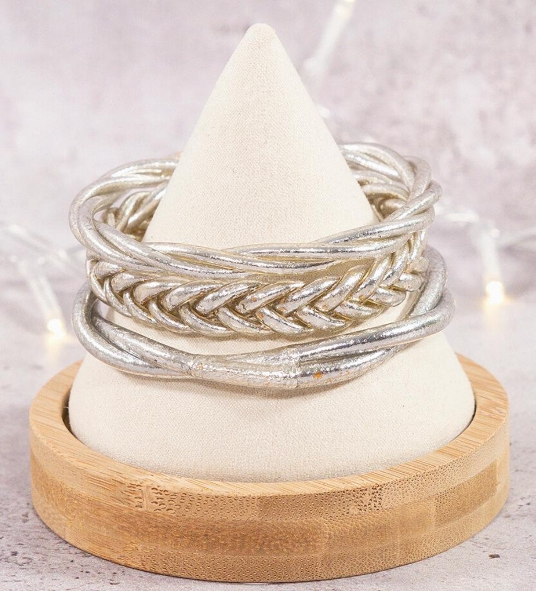 Real Braided Buddhist Rush - Silver - by Malune - Etsy