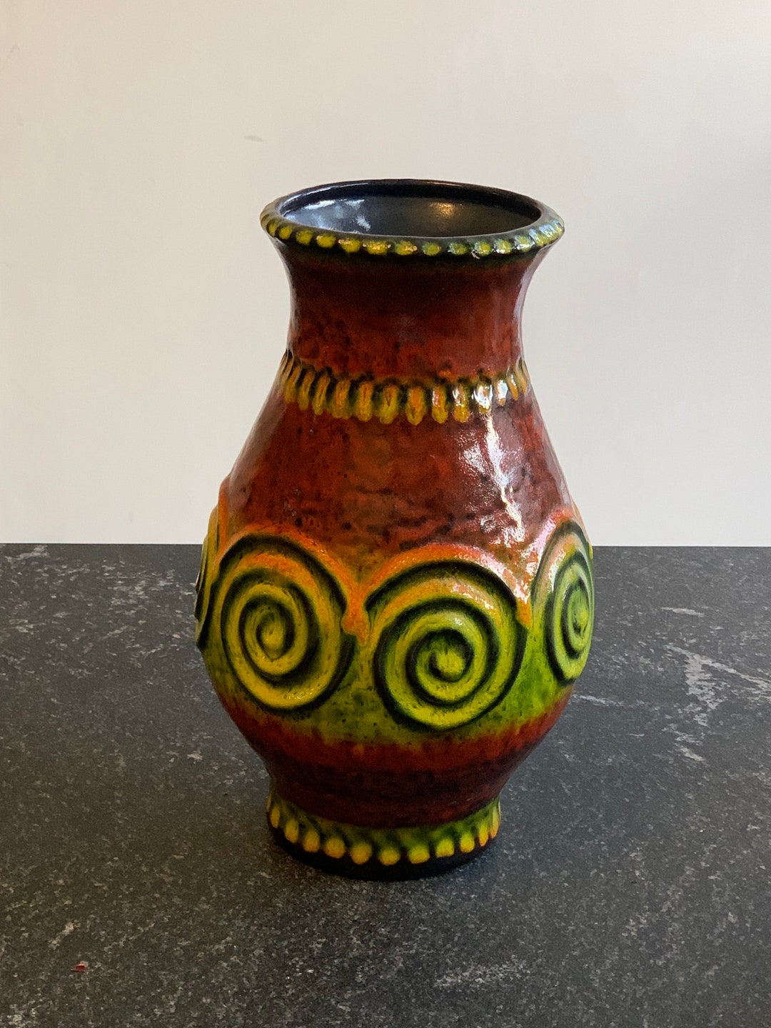 Jasba Keramik / Ceramic Vase, West German Pottery, WGP - Etsy