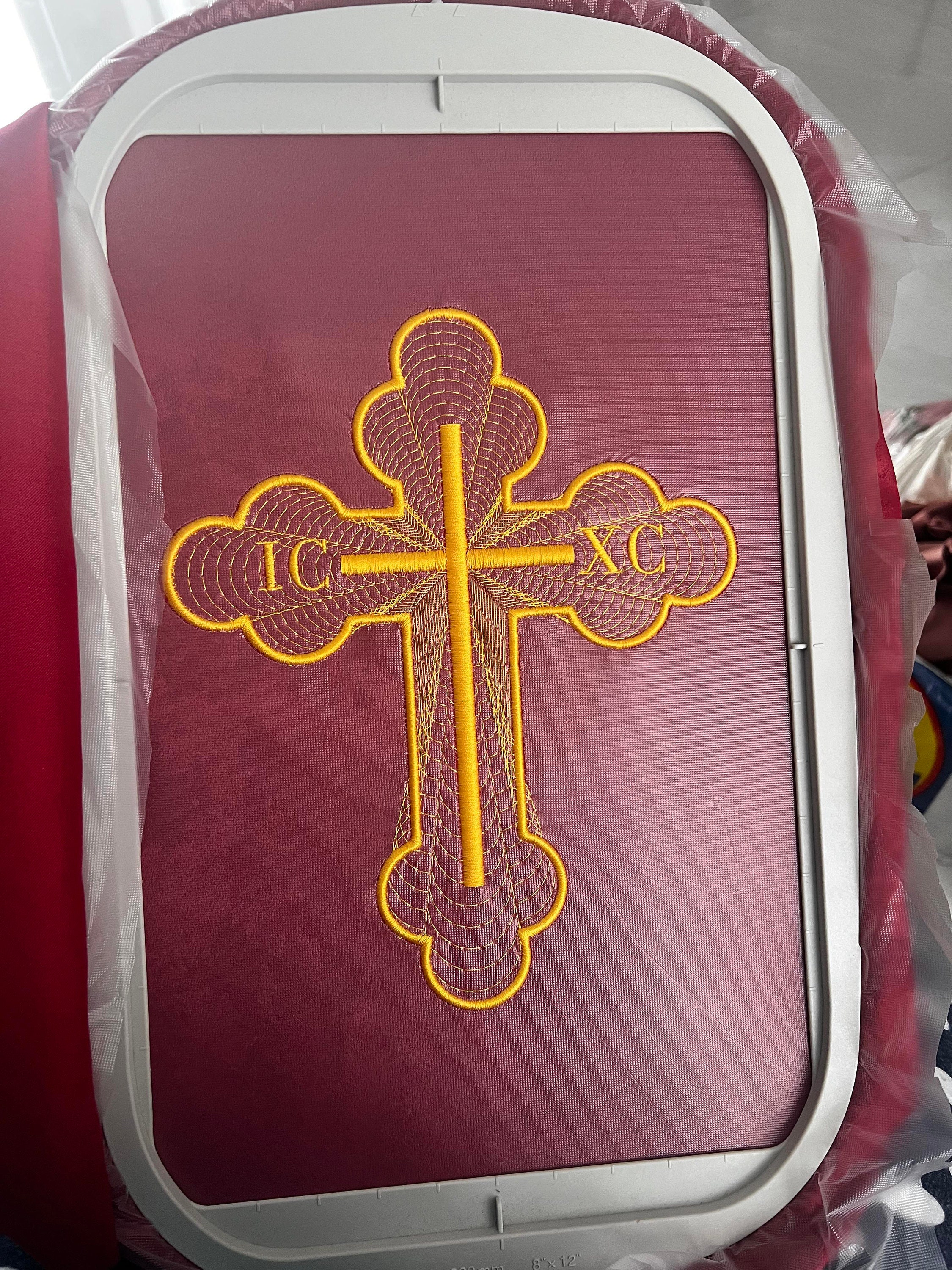 Orthodox Cross Embroidery Design - Etsy