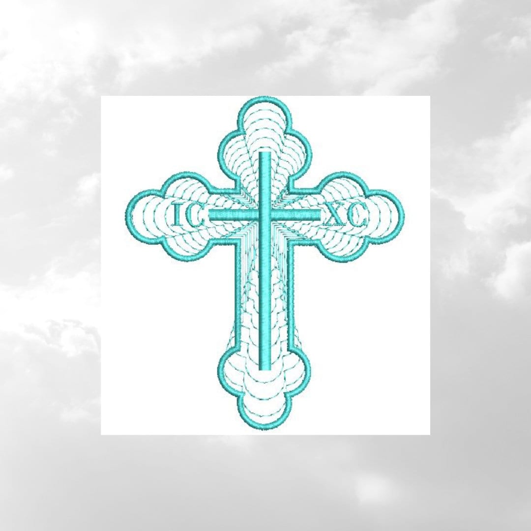 Orthodox Cross Embroidery Design - Etsy