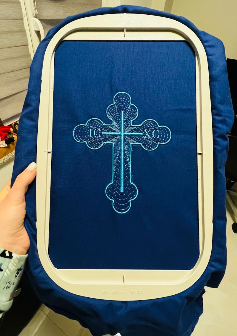 Orthodox Cross Embroidery Design - Etsy