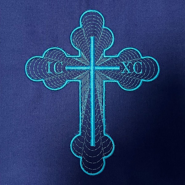 Orthodox Cross Machine Embroidery - Etsy
