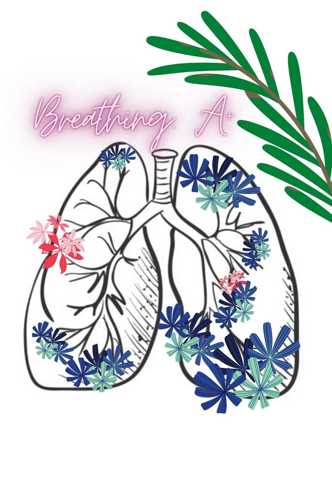 Lung Sticker Medical Theme - Etsy