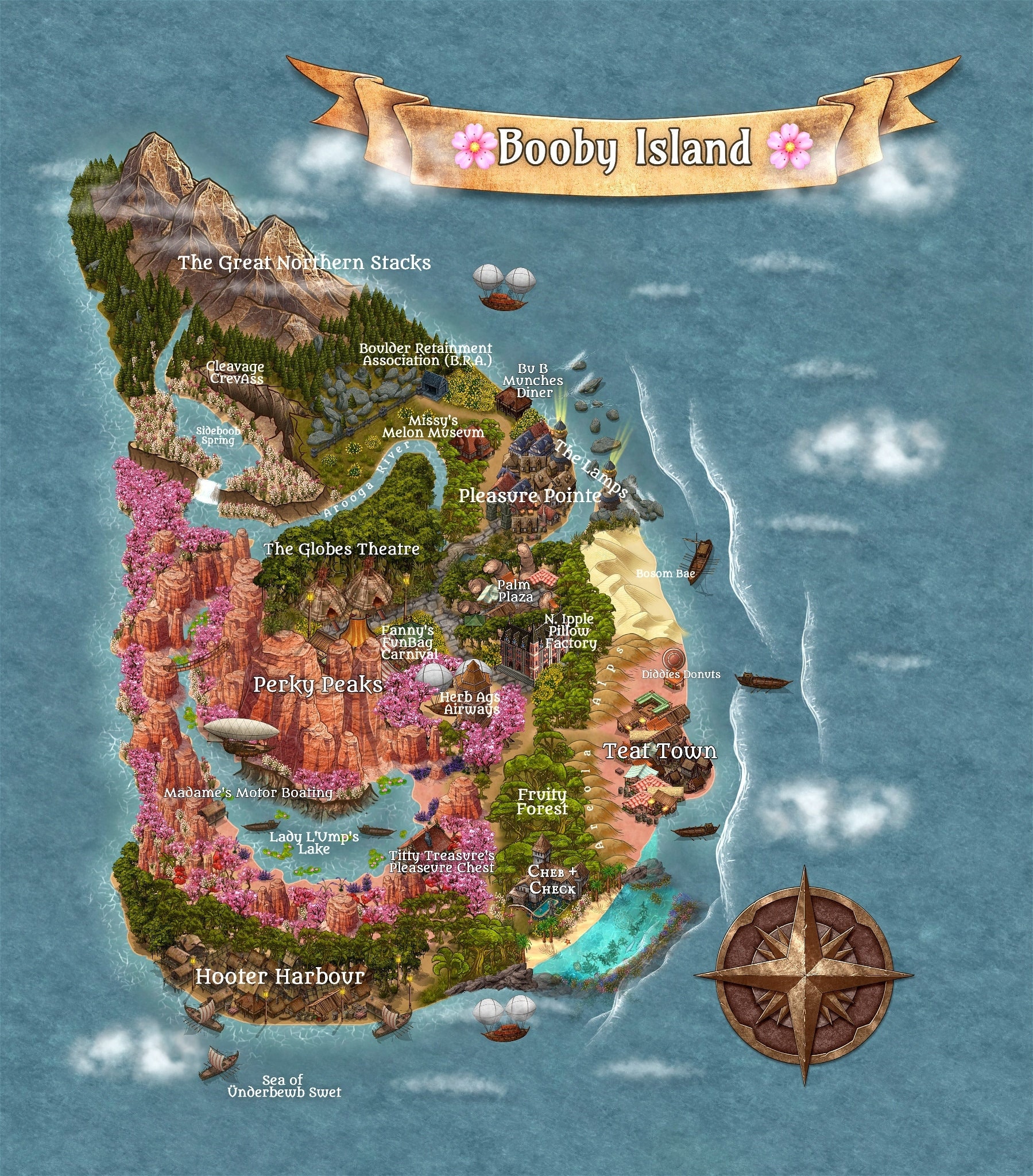 Myst Island Map