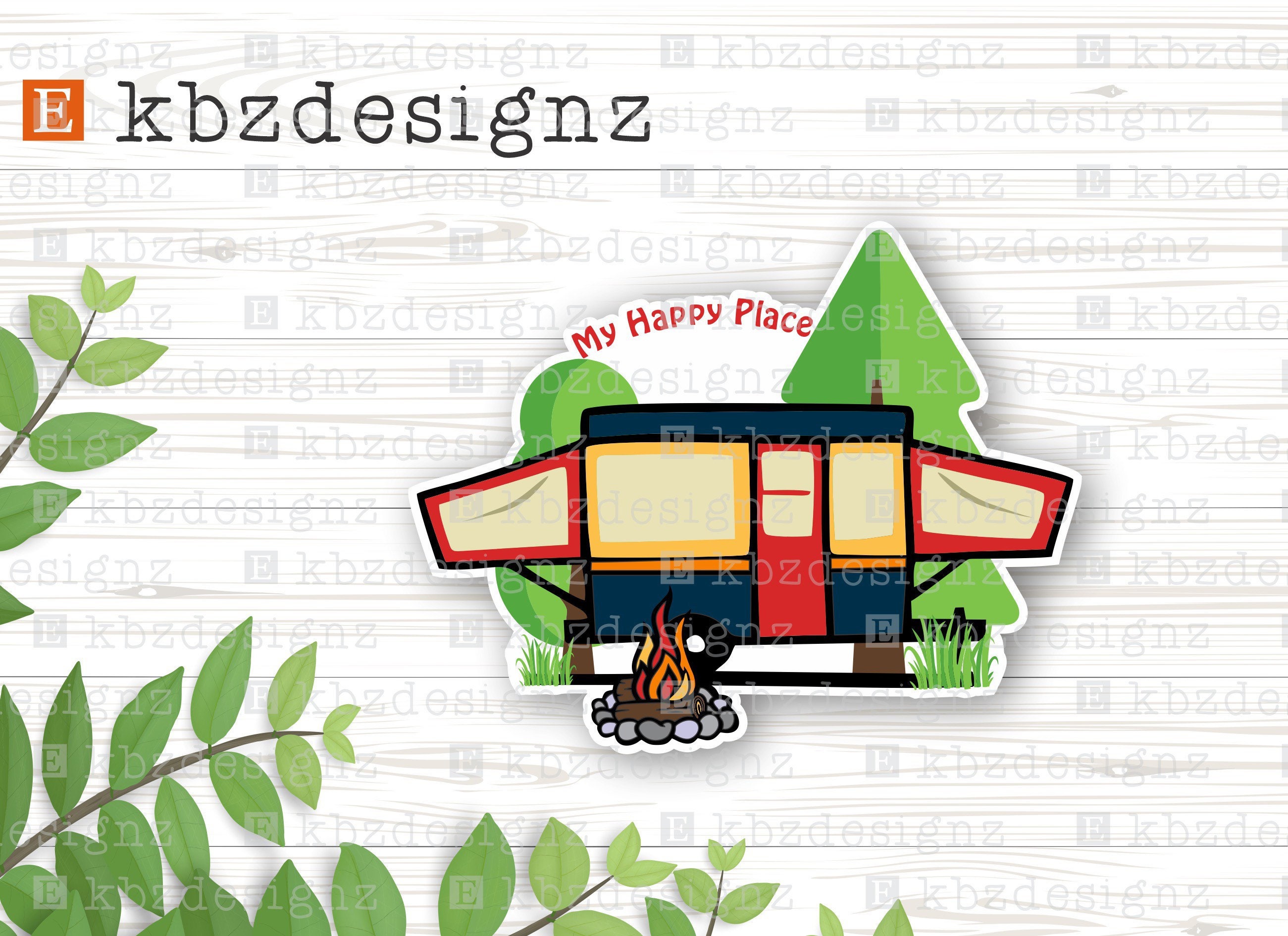 Camping Sticker Camper Sticker Trailer Camping Sticker Nature Sticker ...