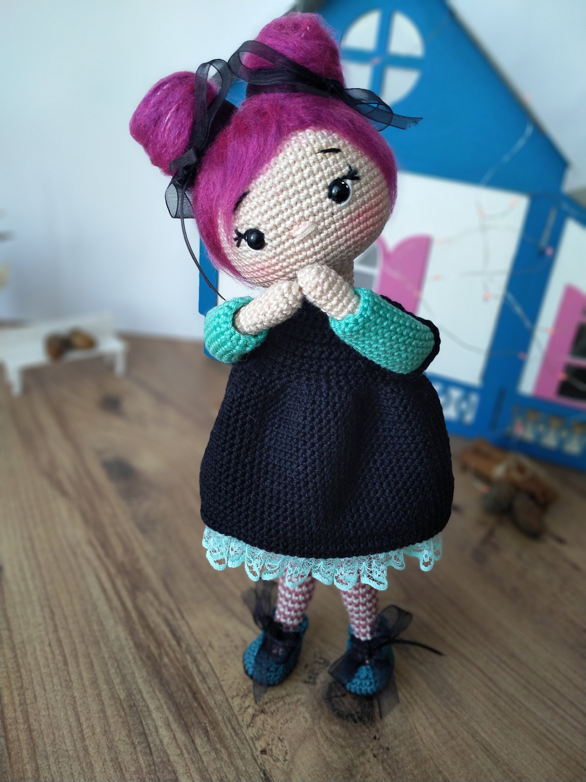 Amigurumi Crochet Doll Suzi, Finished Product, Handmade Crochet Doll ...