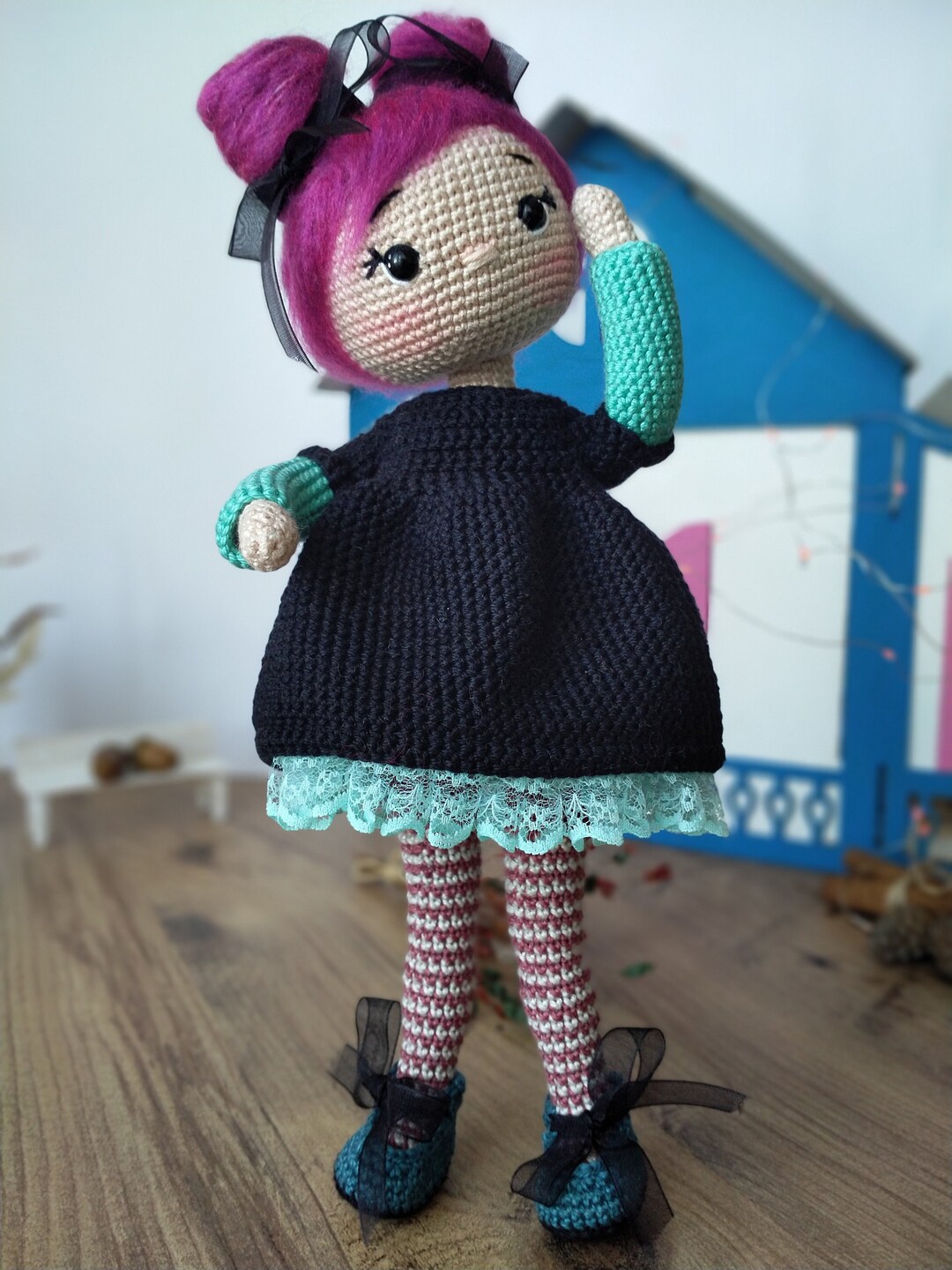 Amigurumi Crochet Doll Suzi, Finished Product, Handmade Crochet Doll ...