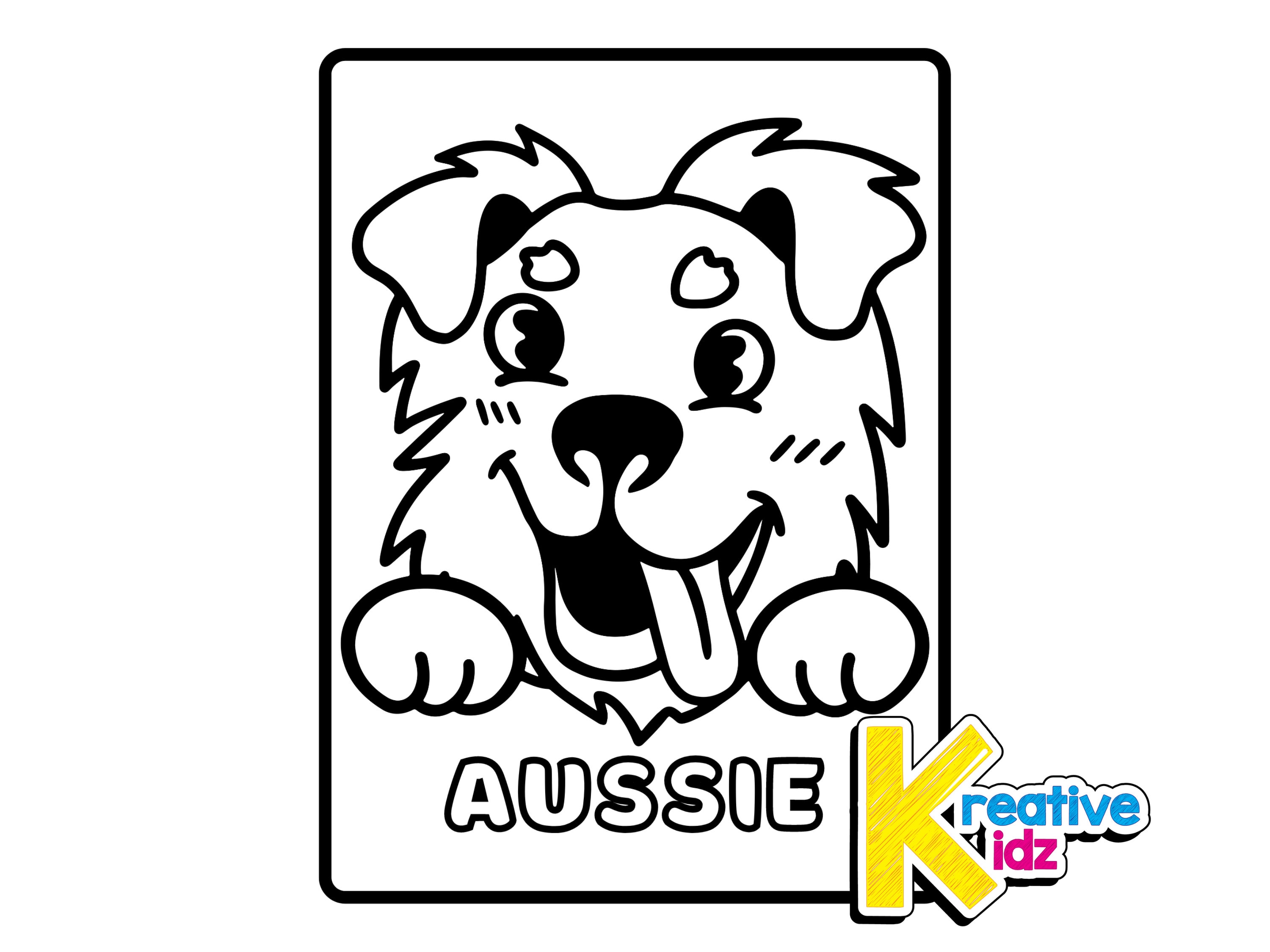 Dog Breeds Coloring Book Pages for Kids Dogs Printable Pages Bundle ...