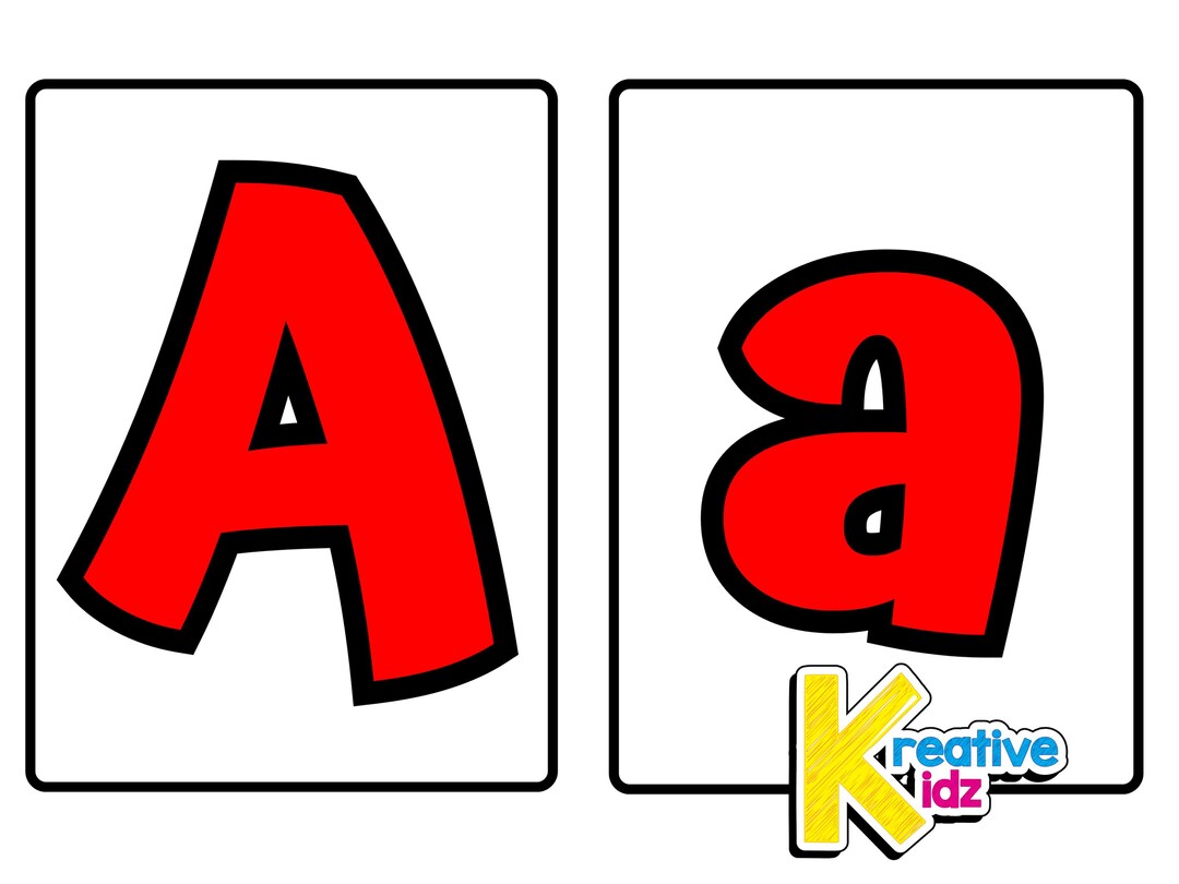 Rainbow Alphabet Letters Printable Bundle | Uppercase and Lowercase ABC ...