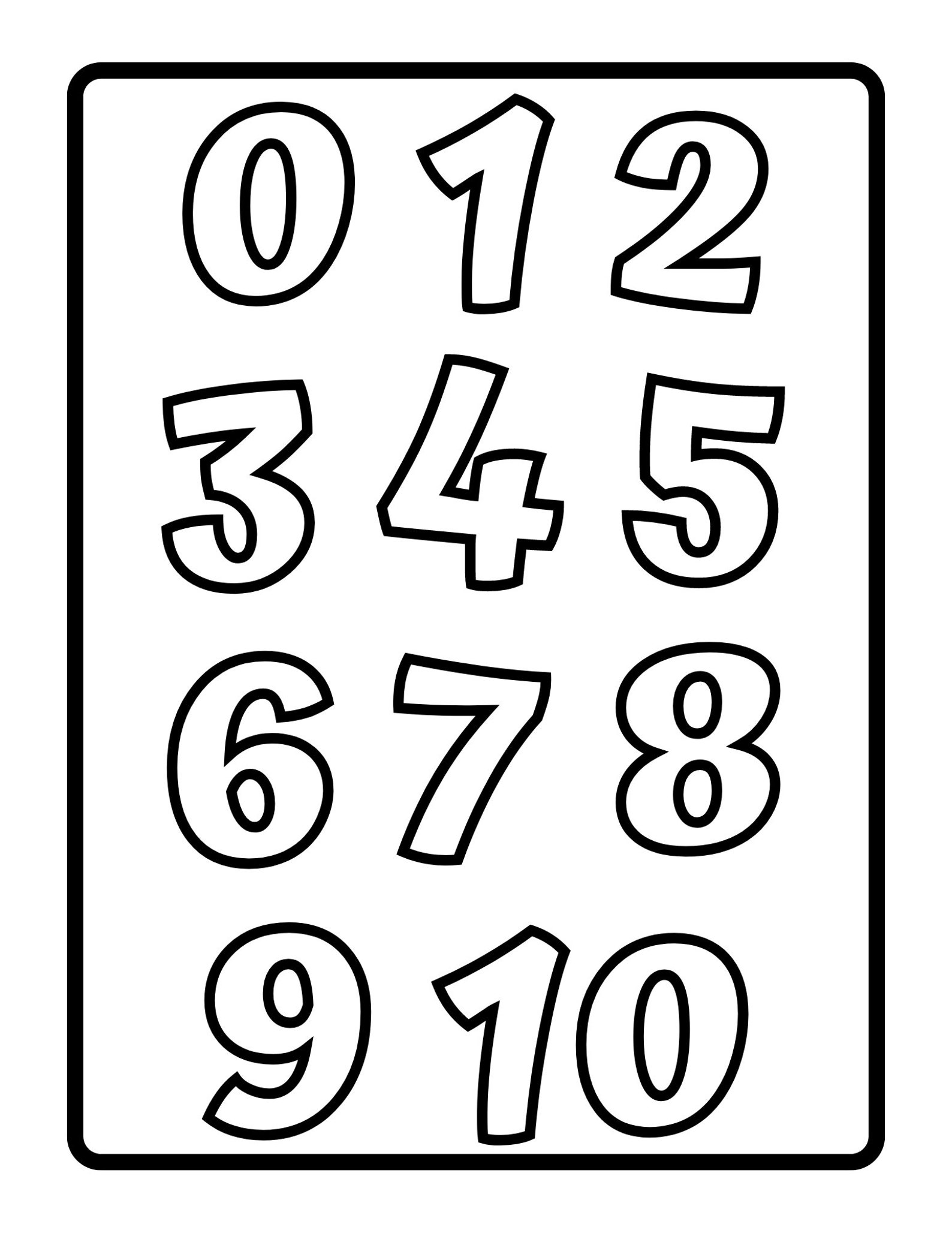 Numbers Printable Pages | 1 to 30 Numbers Coloring Pages for Kids and ...