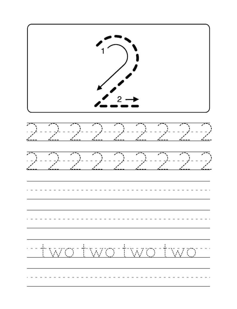 Number Tracing & Handwriting Pages | 1 to 30 Number Tracing Practice ...