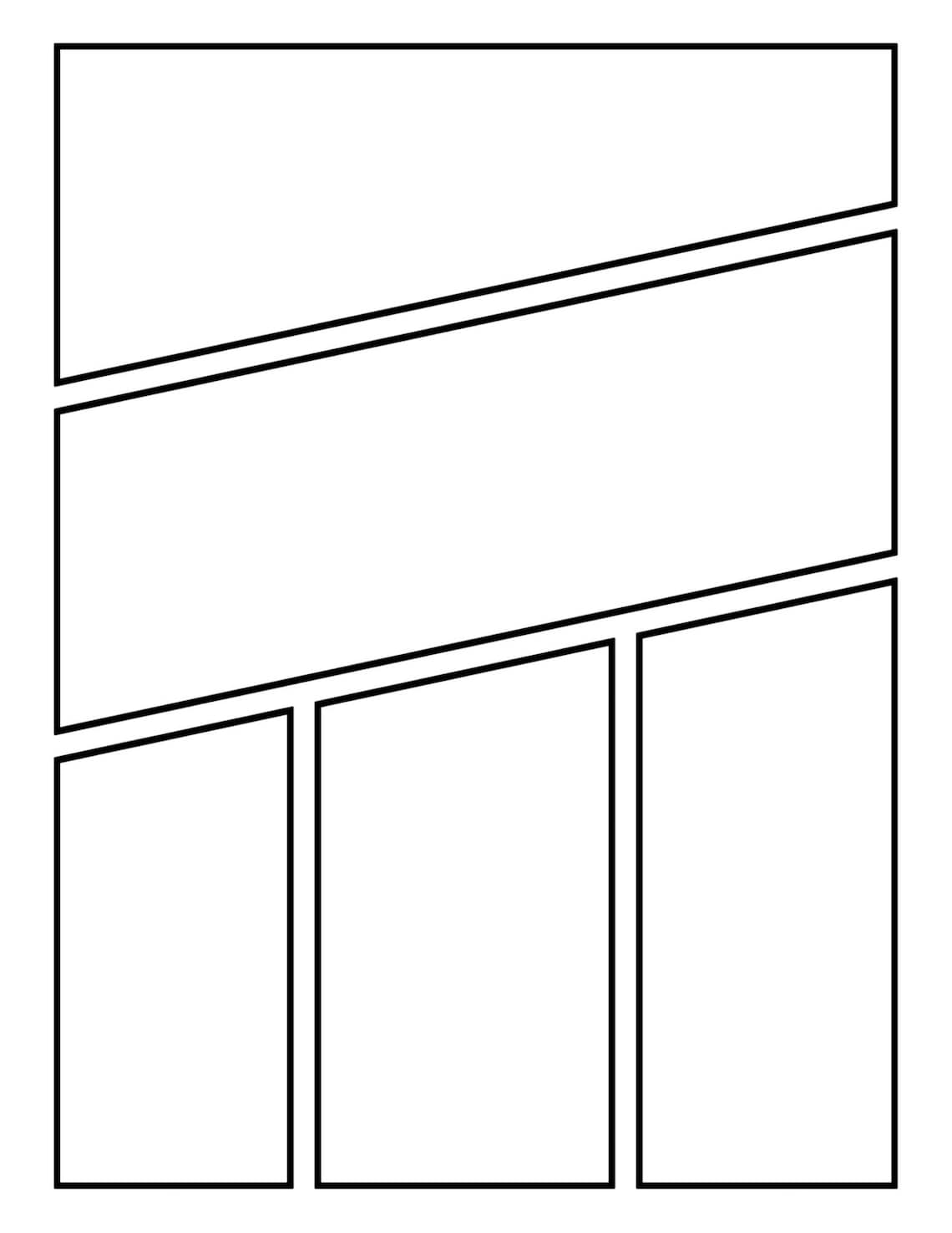 Blank Comic Book Pages | Printable Comic Sketch Pages for Kids and ...