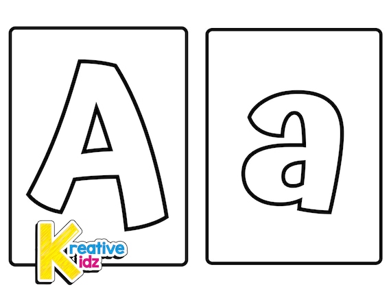 Uppercase & Lowercase Alphabet Letters Bundle ABC Alphabet - Etsy Australia