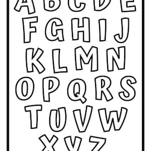Uppercase Alphabet Letters | ABC Alphabet Coloring Pages for Kids and ...